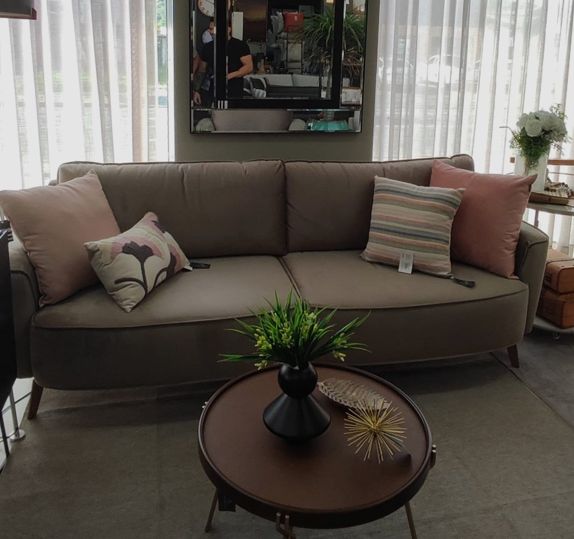 Sofá Vegas Fixo Veludo